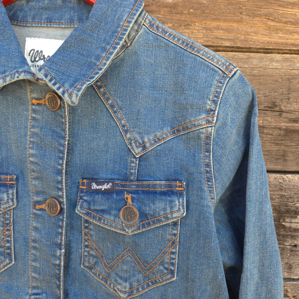 Wrangler® Retro® Women's Unlined Jean Jacket - Dark Stonewash - Allgood ...