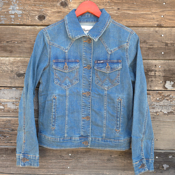 Wrangler® Retro® Women's Unlined Jean Jacket - Dark Stonewash - Allgood ...