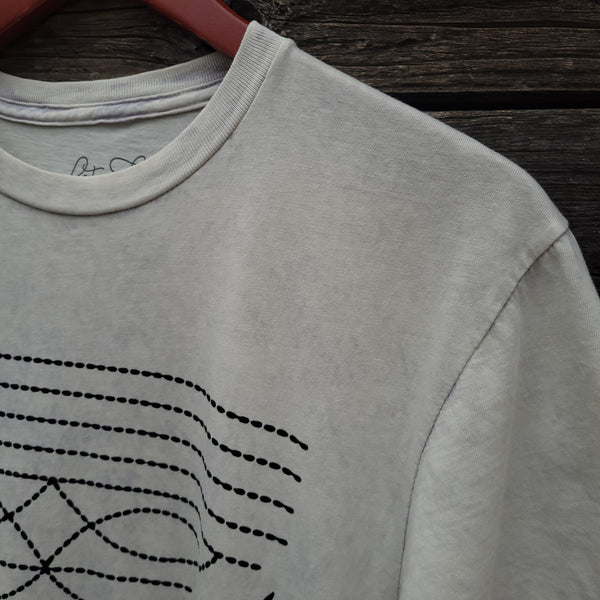 Lotus Fashion - Boot Stitch T-Shirt - White - Allgood Custom Leather