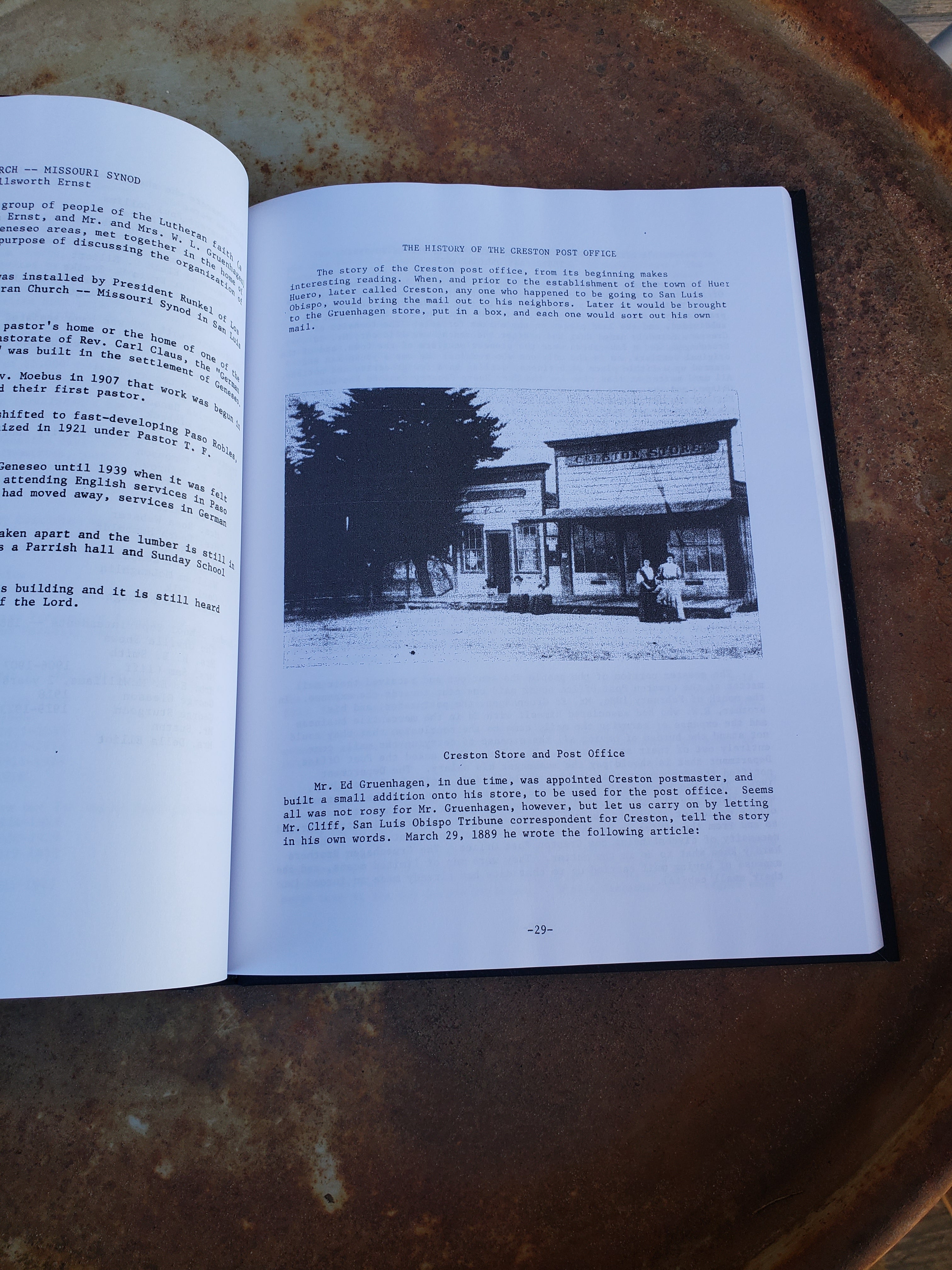 Creston Centennial History Book - Allgood Custom Leather