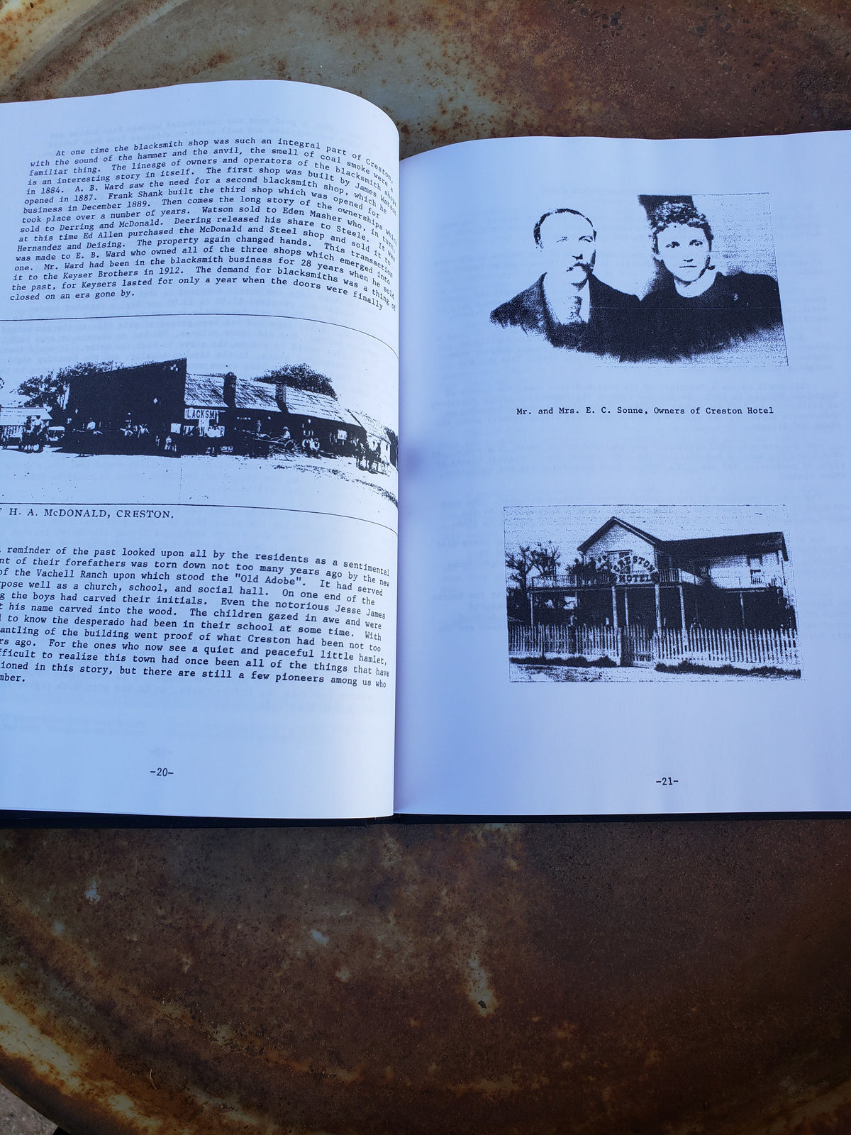 Creston Centennial History Book - Allgood Custom Leather