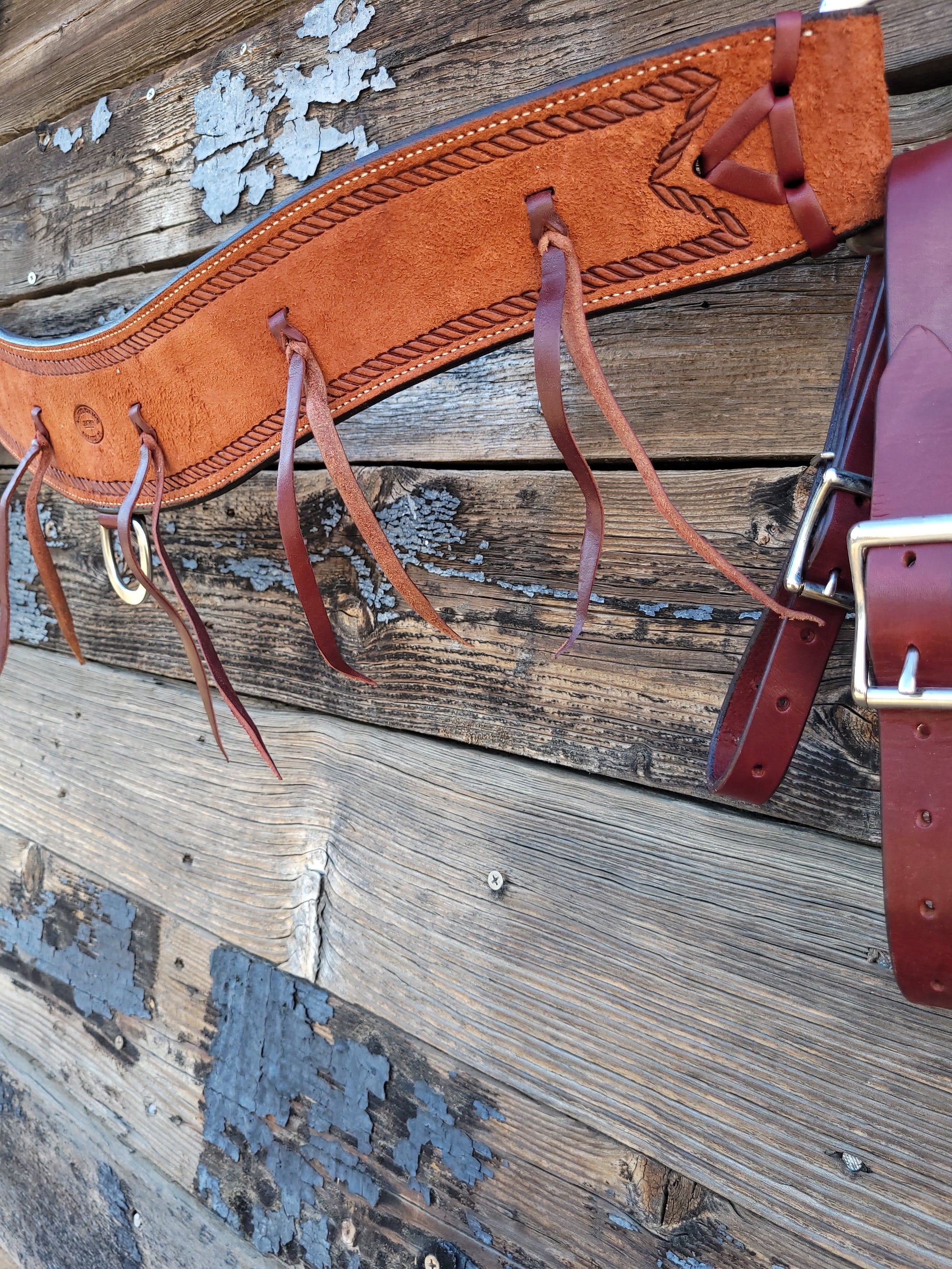 Breast Collar - Roughout Tripping Collar with Latigo Strings - Allgood ...