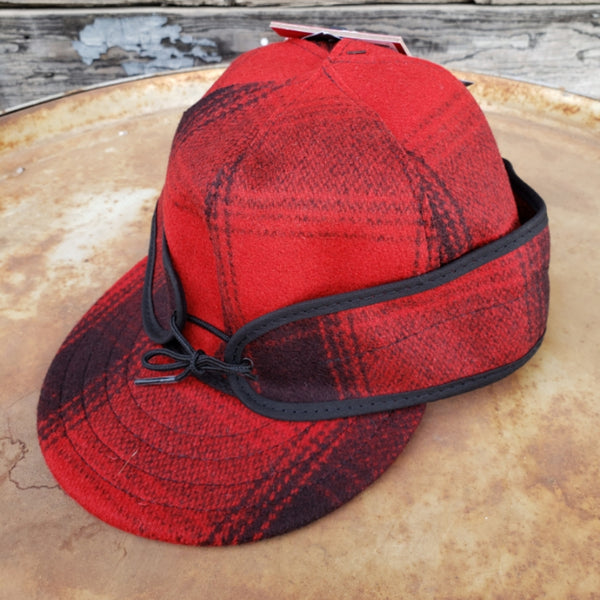 Stormy Kromer - Original Kromer - Red/Black Plaid - Allgood Custom Leather